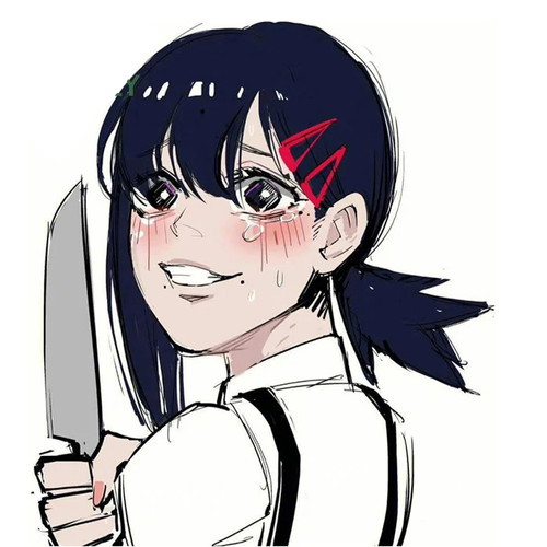 Chainsaw Man - Kobeni Knife Crying Anime Sticker | Collectors Sanctuary