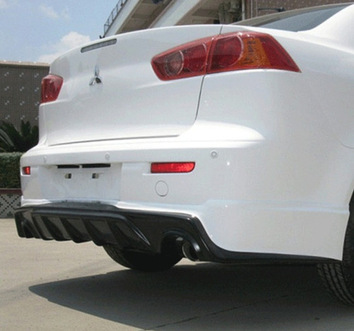 Mitsubishi Lancer - Style A Dual Exit Rear Diffuser* | SK Performance