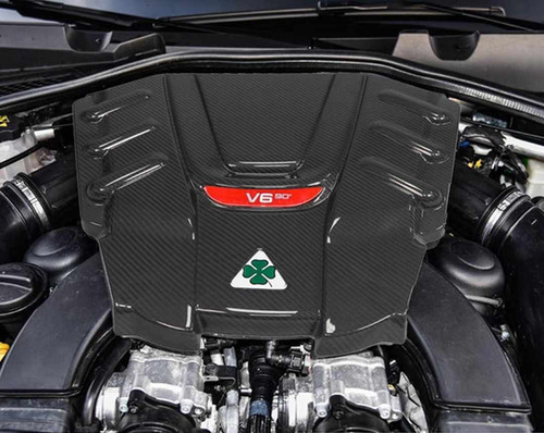 Alfa Romeo Gulia/Stelvio QV 2.9L Carbon Fibre Engine Cover | SK Performance
