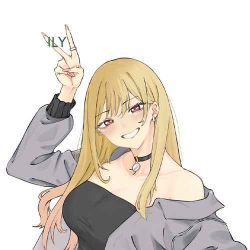 My Dress-Up Darling - Marin Kitagawa Fashionable Peace Sign Anime ...