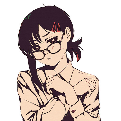 Chainsaw Man - Kobeni B&W Anime Sticker | Collectors Sanctuary