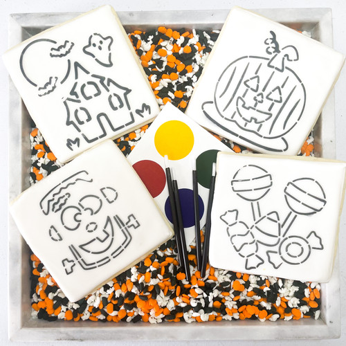 Halloween Paint Your Own Cookie | Rollin in Dough