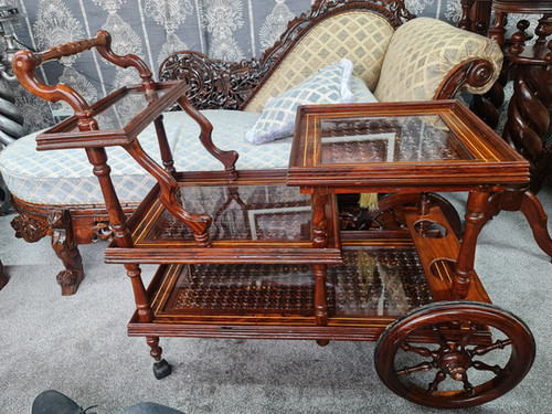 KALAM Tea Trolley | Sheesham