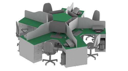 Workstation / Estación de Trabajo. Mod. 01 | planosjp