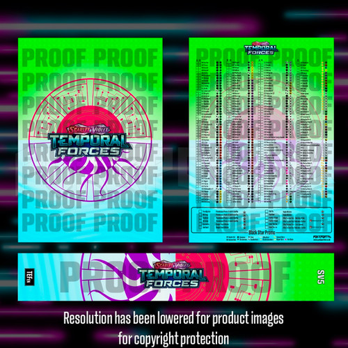 Temporal Forces Master Set Vinyl Sticker Kit (A4) | PokéPortal