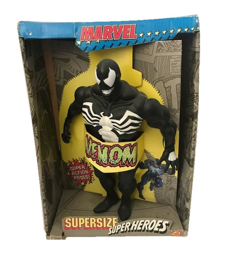 1991 Marvel Supersize Super Heroes 15 inch Venom Action Figure -Toy Biz ...