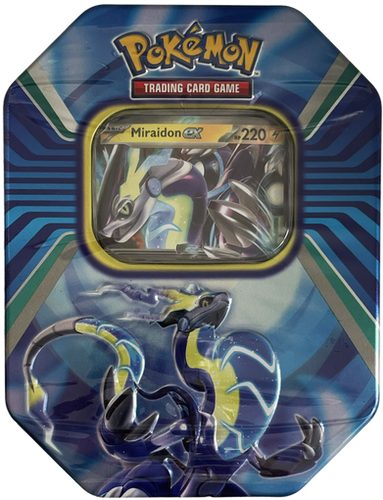 Pokemon TCG Paldea Legends Tin Miradon | VTG. COMICS AND TOYS