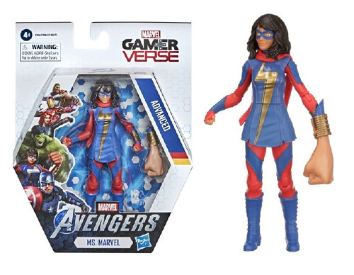 Marvel Gamerverse Ms. Marvel, With Advanced Armor Skin Action Figure ...