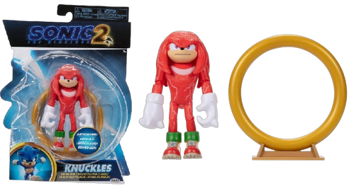Sonic the Hedgehog 2 Knuckles with Ring Stand Action Figure | VTG ...