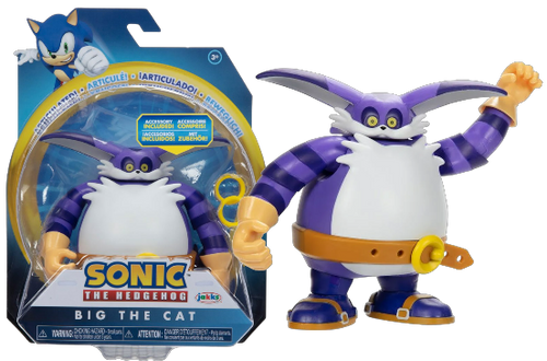 Sonic The Hedgehog 4 Inch Big the Cat With Rings [Wave 11] | VTG ...
