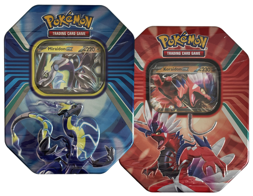 Pokemon TCG Paldea Legends Tin Miradon and Koraidon Sold se a set | VTG ...