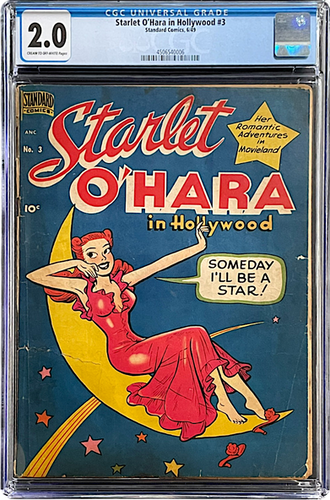 Starlet O'Hara in Hollywood 3 CGC 2.0 Cream to OW | VTG. COMICS AND TOYS
