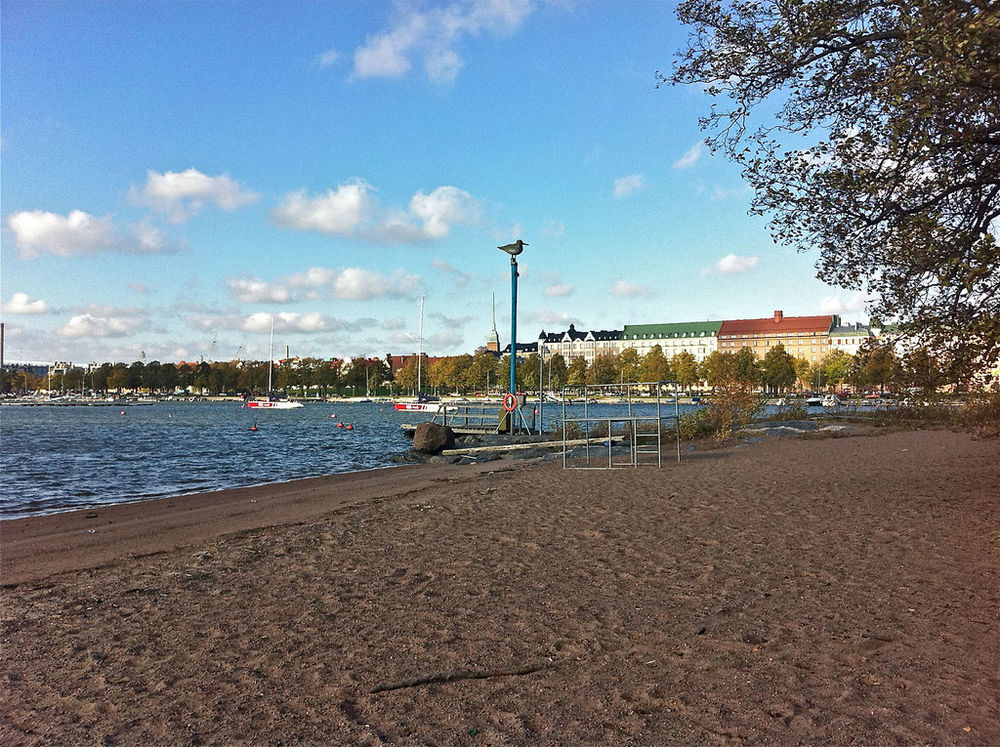 Island with beaches in Helsinki