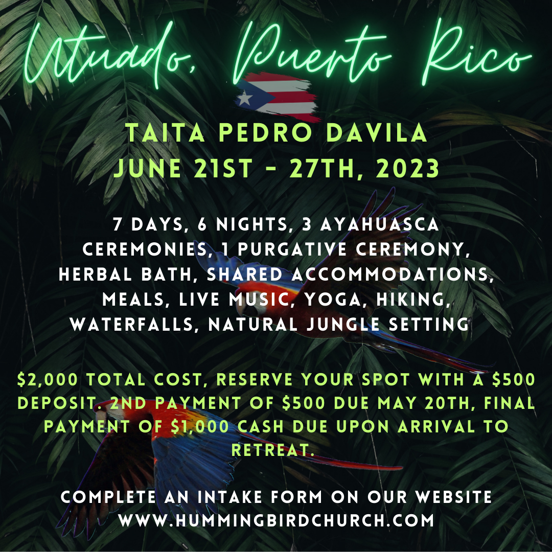 OPEN - Puerto Rico Week Long Retreat - June 21st - 27th | Hummingbird ...