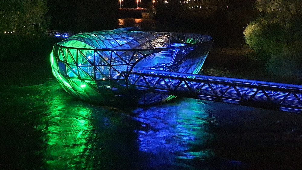 Die Mur-Insel in Graz