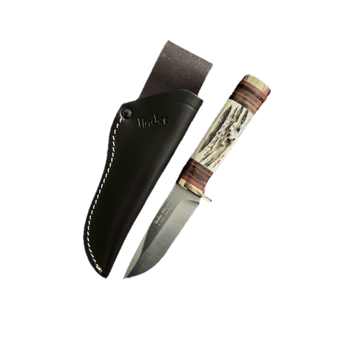 LINDER PICCOLO REAL STAG HANDLE SHEATH MADE OF FULL COWHIDE SOLINGEN ...