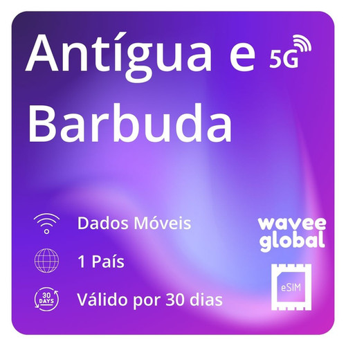 eSIM Antígua e Barbuda - a partir de R$ 57.99 | Wavee Global