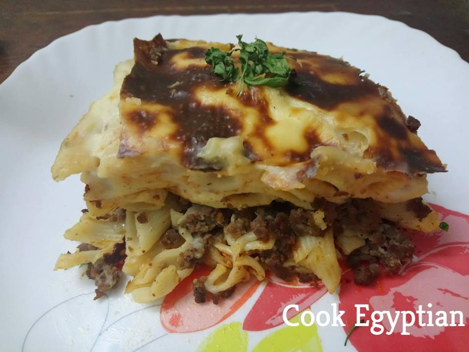 Egyptian bechamel pasta recipe.