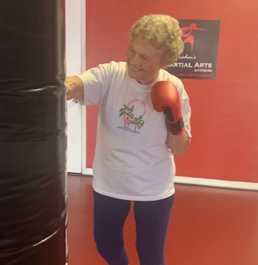 Seniors stay fit with innovative kickboxing