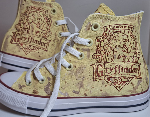 Harry Potter Gryffindor Map Style Converse | mattscustomart