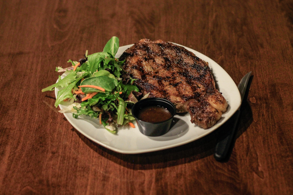 16 oz Ribeye Steak and Mixed Greens