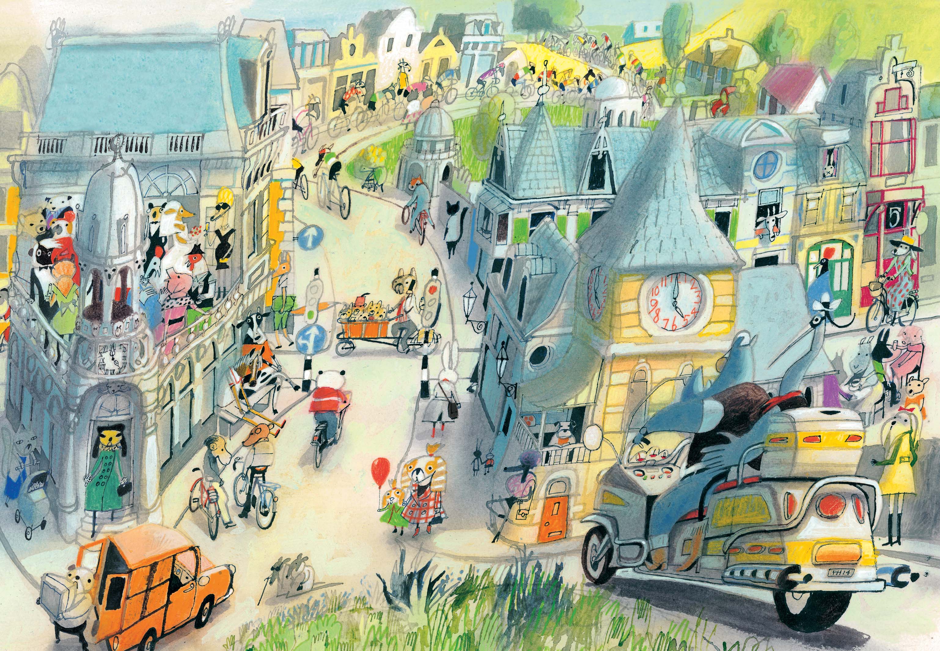 Ga toch fietsen! - Philip Hopman | Kinderboeken tekenaar