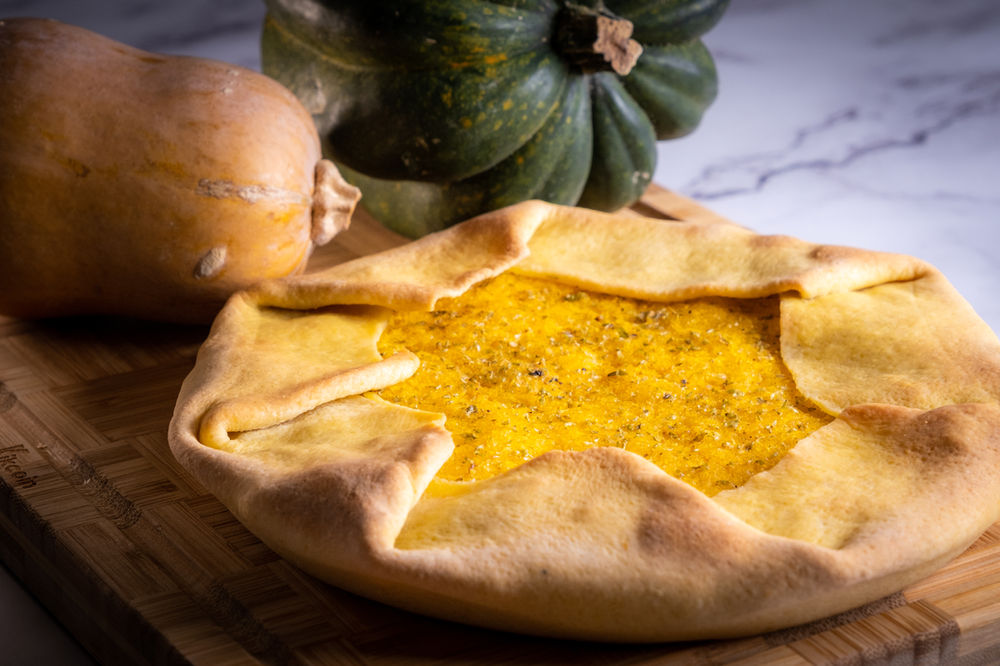 Farinata di Zucca | Italian Savory Squash Pie