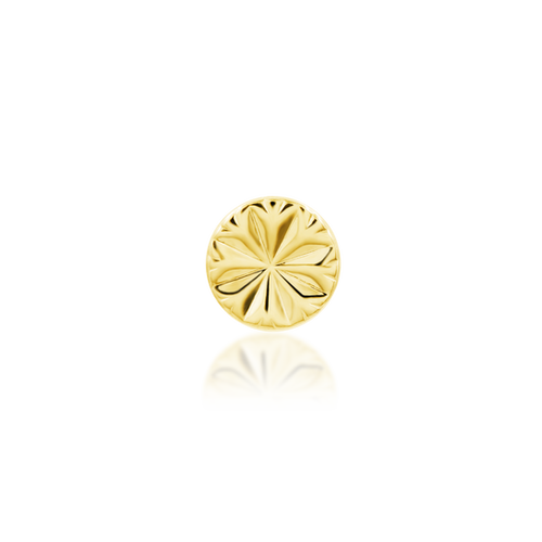 Laser Engraved Disk - 14k Gold | Percus