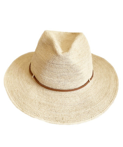 BARAH 7 - BLEACHED NATURAL (Beige) straw hat | JADENRAELMadagascar