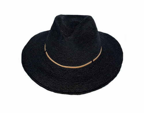 BARAH 7 -BLACK straw hat | JADENRAELMadagascar