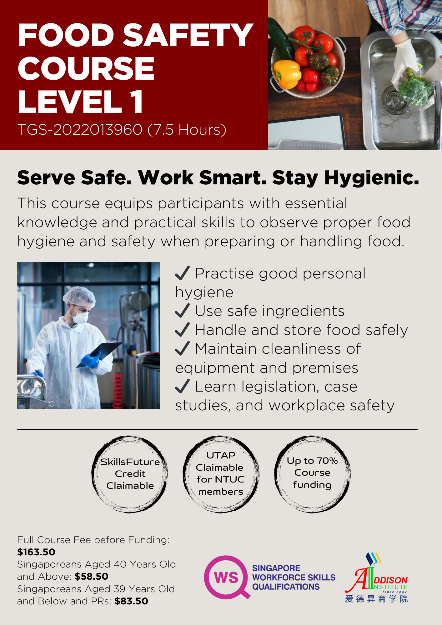 Food Safety Course | Addison Institute