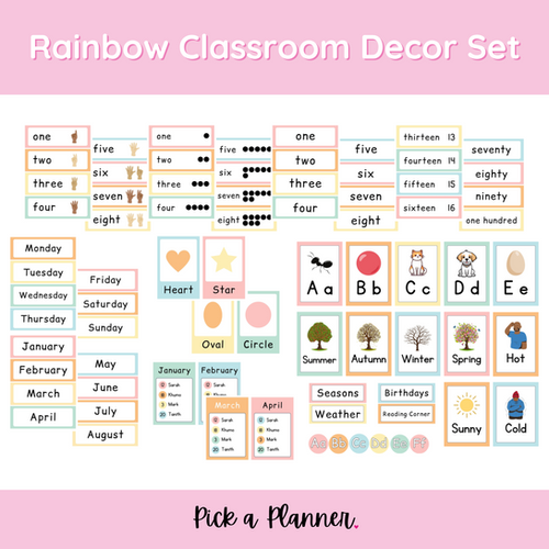 Classroom Decor Set | Pick a Planner