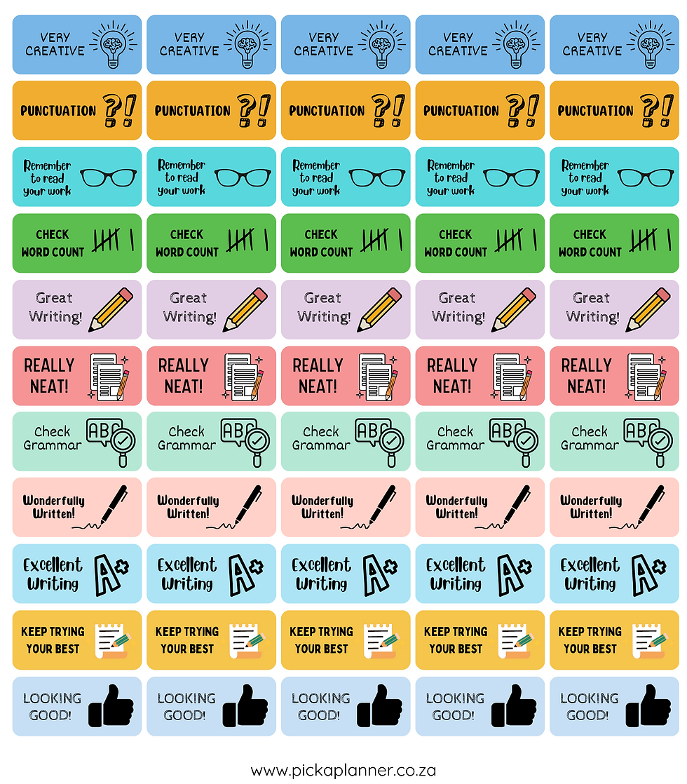 Marking Stickers & Kits | Pick a Planner