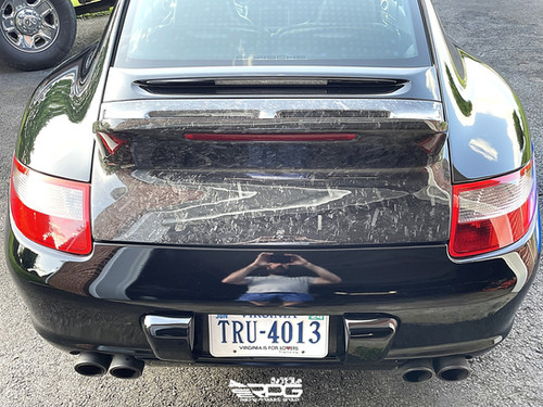 997 GT3 Vacuum Carbon Ducktail Sport Engine Lid (Forge Weave Sample ...
