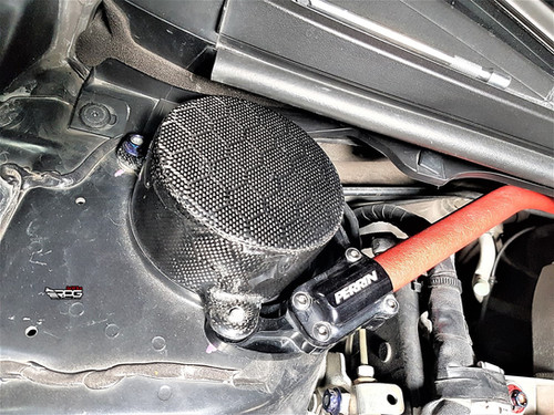 VA STi Engine Bay Dress Up - Vacuum Carbon Strut Tower Cap ...