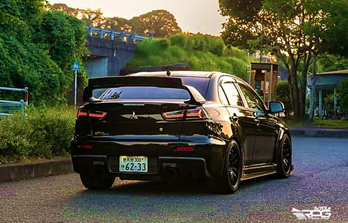 Evolution Evo X RoadRage RR Vacuum Form Carbon Gurney Flap ...