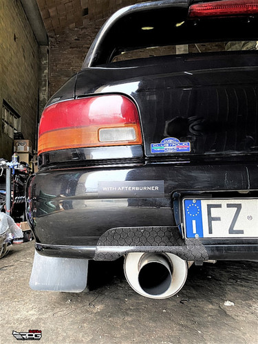 GC Vacuum Honeycomb Carbon Rear Bumper Exhaust Heat Shield ...