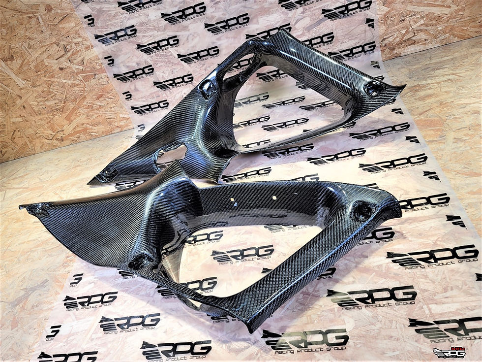 GR 5D 2pcs Vacuum Carbon C Pillar Window Trim Set (Replacement ...