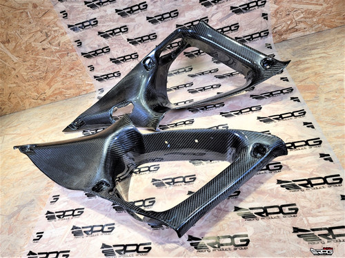 GR 5D 2pcs Vacuum Carbon C Pillar Window Trim Set (Replacement ...