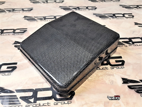 EVO X - Vacuum Carbon Engine Bay Fuse Box Cover | racingproductgroup