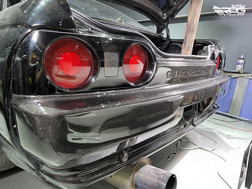 R32 GTR - 6 lbs Vacuum Form Carbon OEM Style Rear Bumper ...