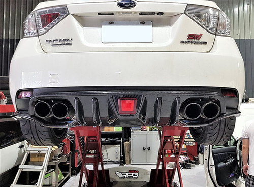 GR Chassis- Vacuum Carbon Road Rage RR Rear 4 Pieces Under Diffuser Kit ...