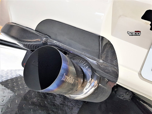 GC Vacuum Carbon Rear Bumper Exhaust Heat Shield | racingproductgroup