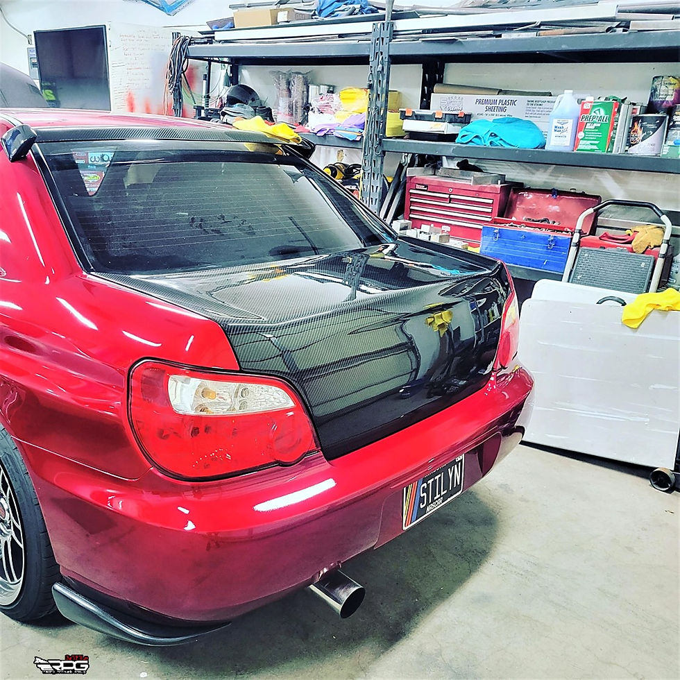 GD - 9 lbs OEM Style Vacuum Form Carbon Trunk Boot Lid | racingproductgroup