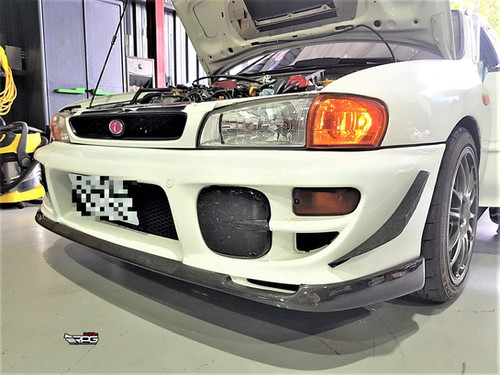 JDM GC8 STi Style Vacuum Carbon Front Lip | racingproductgroup