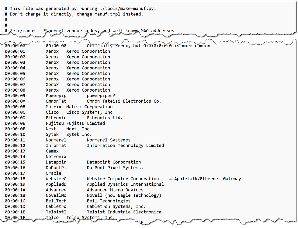 Where Did Wireshark's "manuf" File Go?
