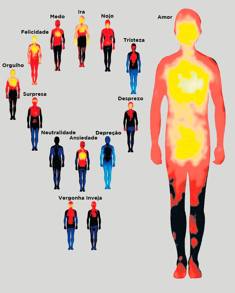 As emoções e suas respostas corporais: Mapa Corporal das Emoções.