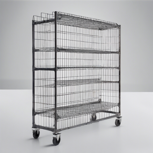 Wire Mesh Storage Rack | Benchmark Plastics