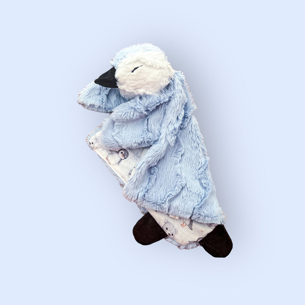 Doudou Colin le pingouin | L'atelier de Louis