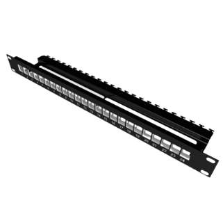 UC CONNECT Modular Patch Panel for 90° Keystone Snap-in Jack